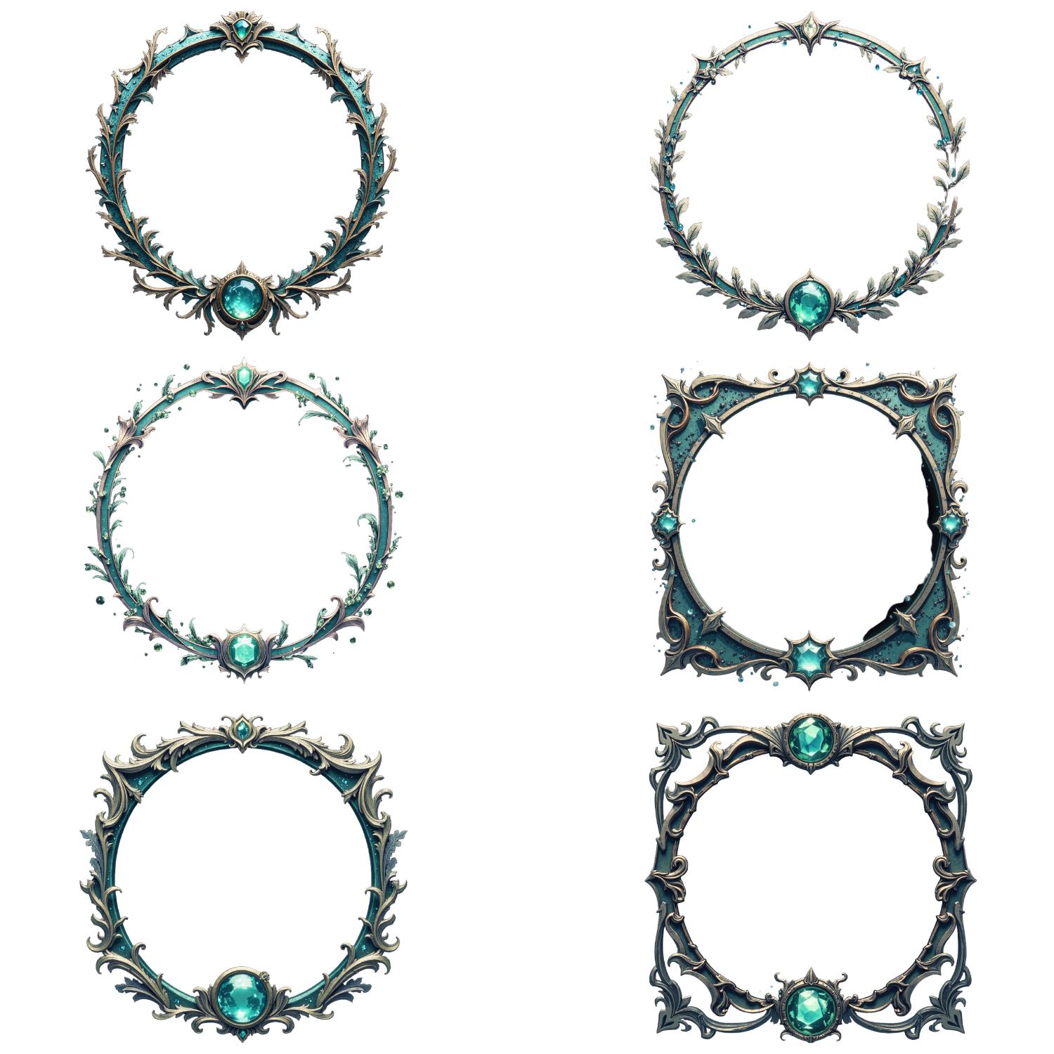 Fantasy Game Token Frame, RPG Portrait D&D Pathfinder Character ...