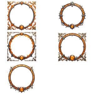 Fantasy Game Token Frame, RPG Portrait D&D Pathfinder Character ...