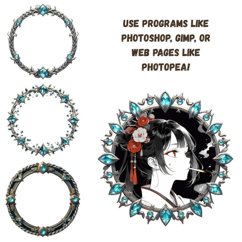 Fantasy Token Frame Pack: RPG Character Portrait Borders (digital ...