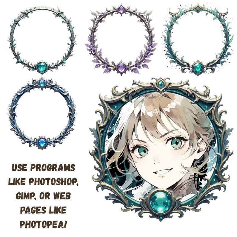 Fantasy Game Token Frame, RPG Portrait D&D Pathfinder Character ...