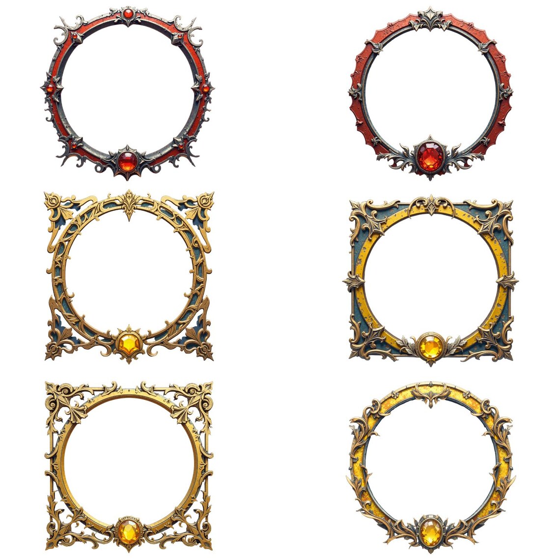 Fantasy Game Token Frame, RPG Portrait D&D Pathfinder Character ...