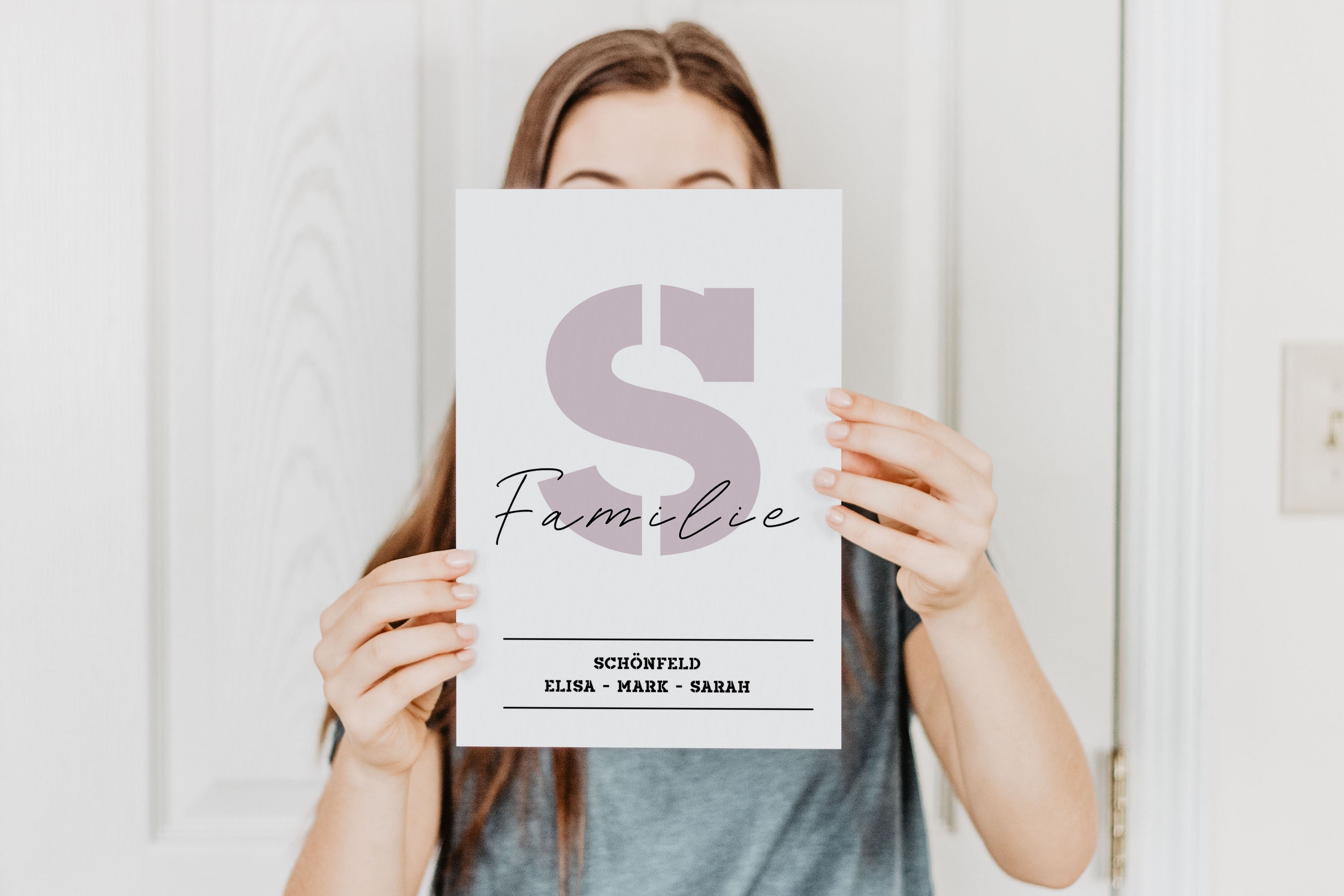 Surname Poster family Poster personalized Poster for Family With Name ...