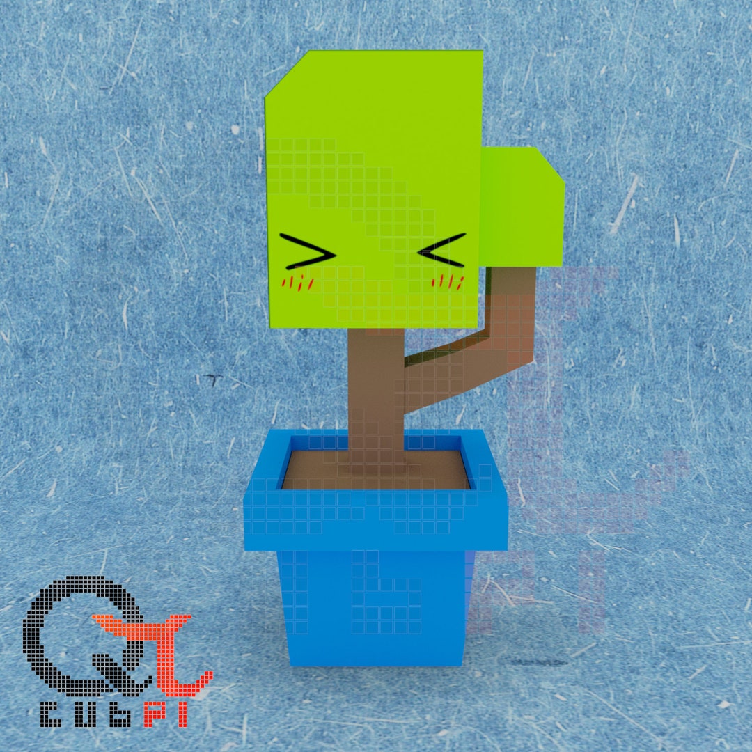 Papercraft Cube Plant Papercraft Cubo Planta Paper Cube - Etsy