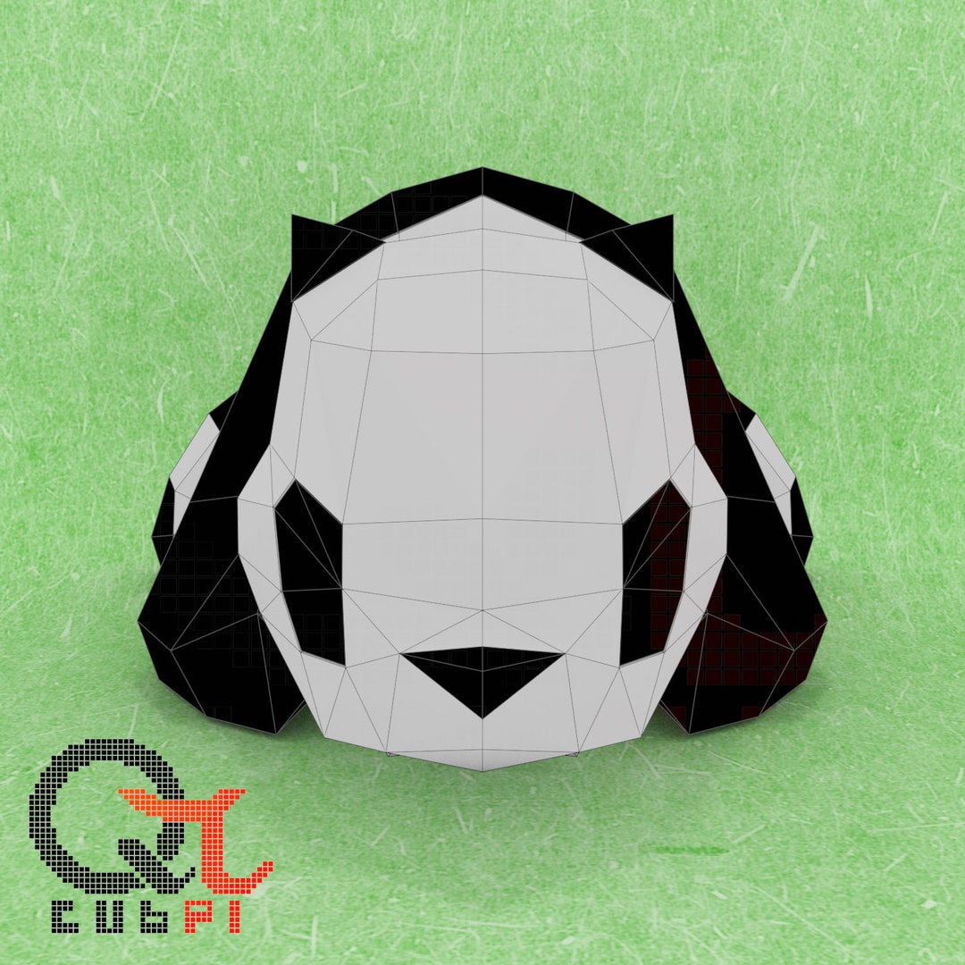 Papercraft Panda, Paper Craft Panda, Paper Panda, Paper Panda, Cubpi - Etsy