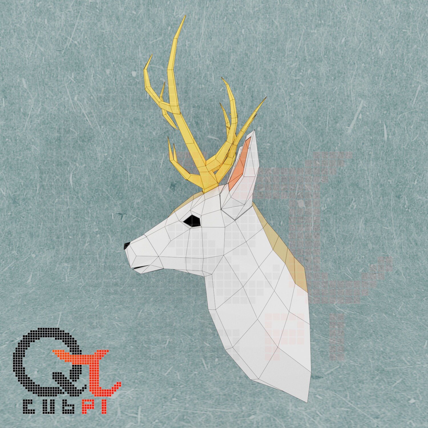 Papercraft Head Deer, Paper Craft Head Deer, Paper Head Deer ...