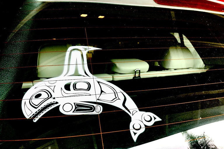 Orca Decal - Haida Style - Etsy