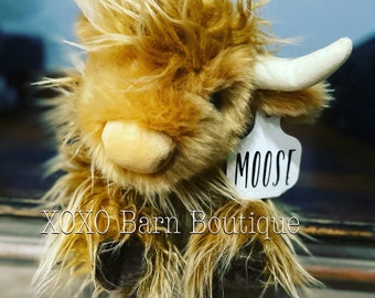 Stuffed Cow With Ear Tag - Etsy