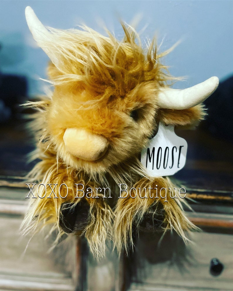 Highland Cow With Personalized Ear Tag - Etsy