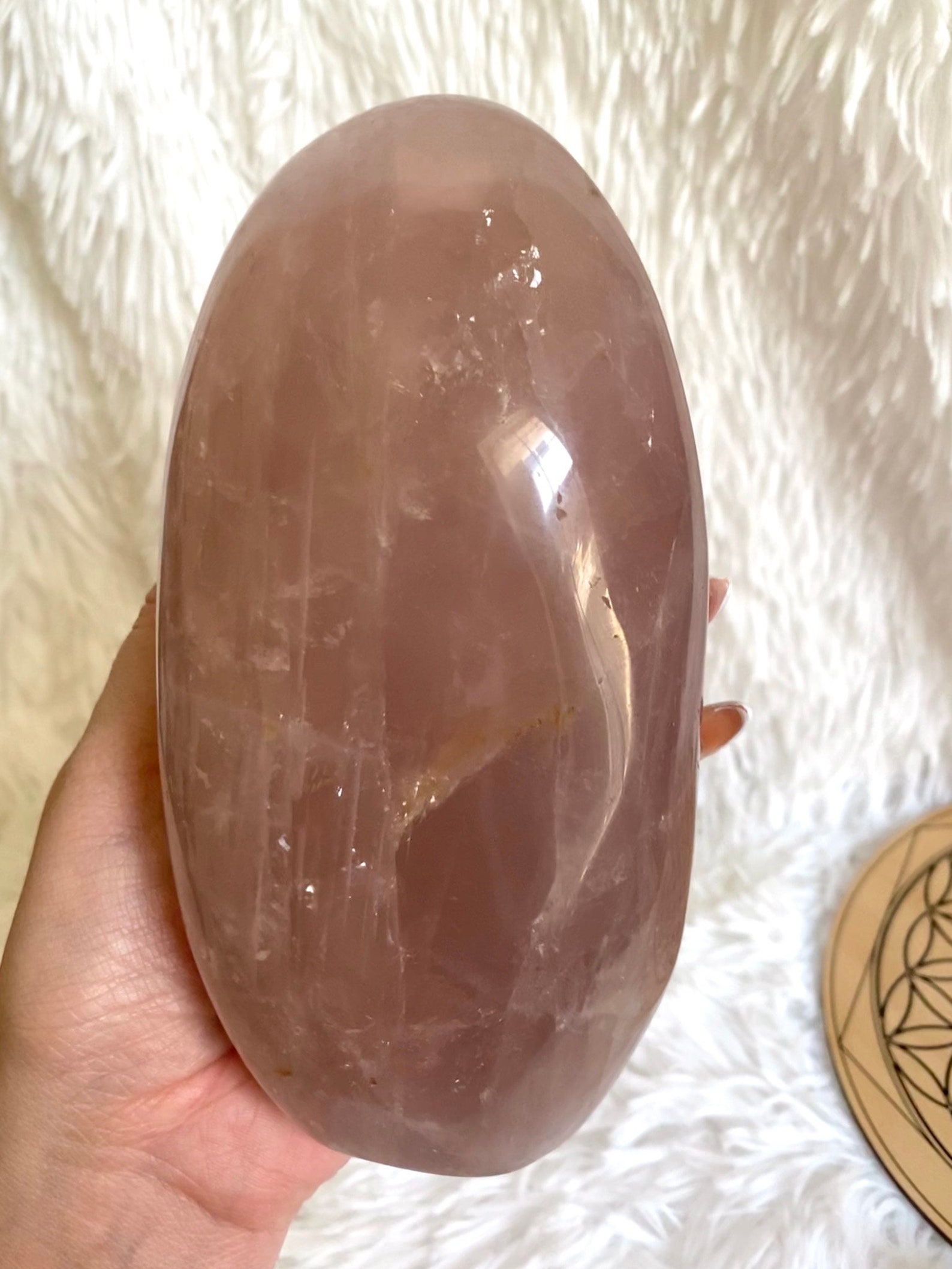 Mauve Rose Quartz forme libre - Etsy France