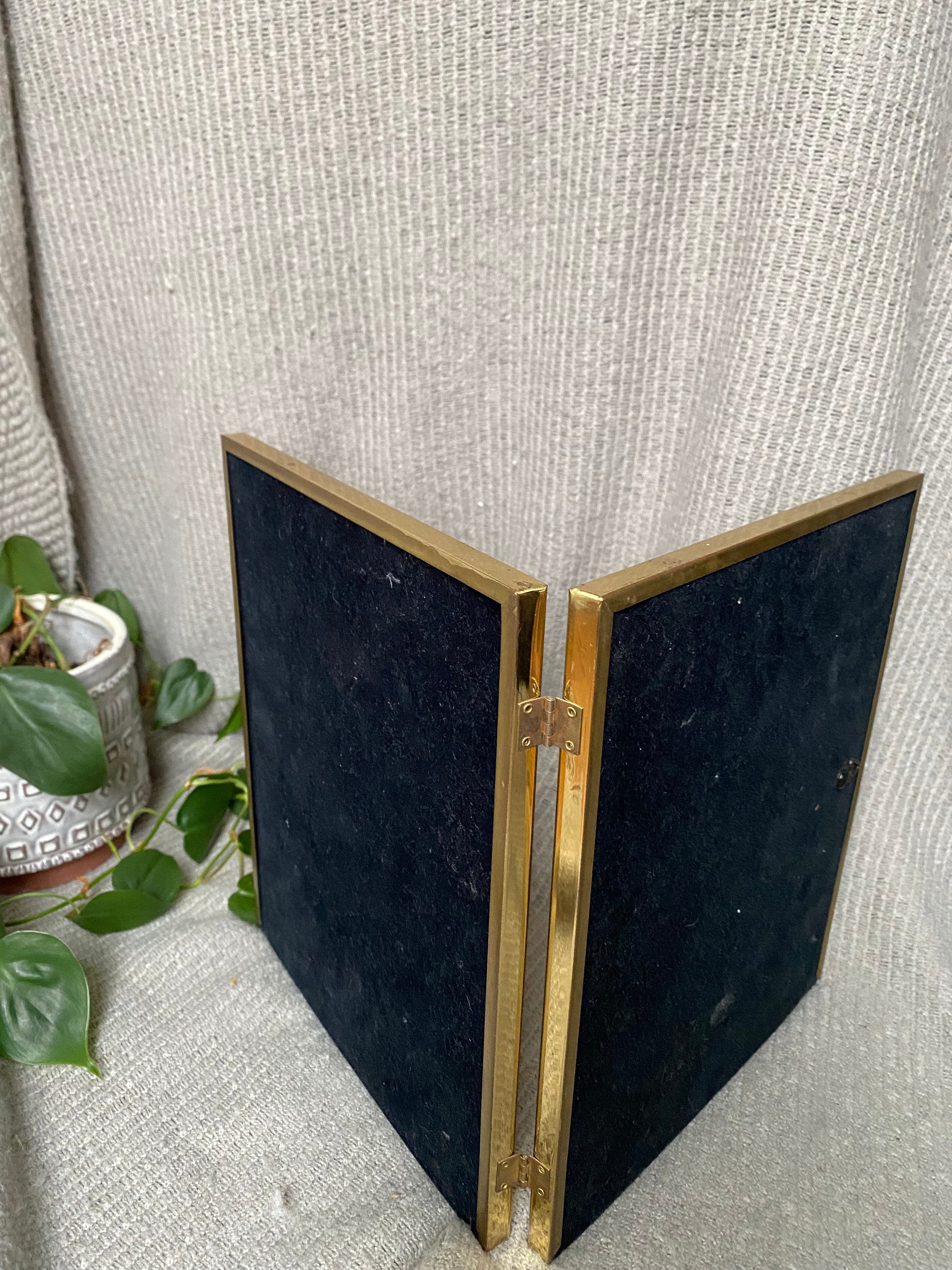 Vintage Solid Brass Frame 8x10 Bi-fold - Etsy