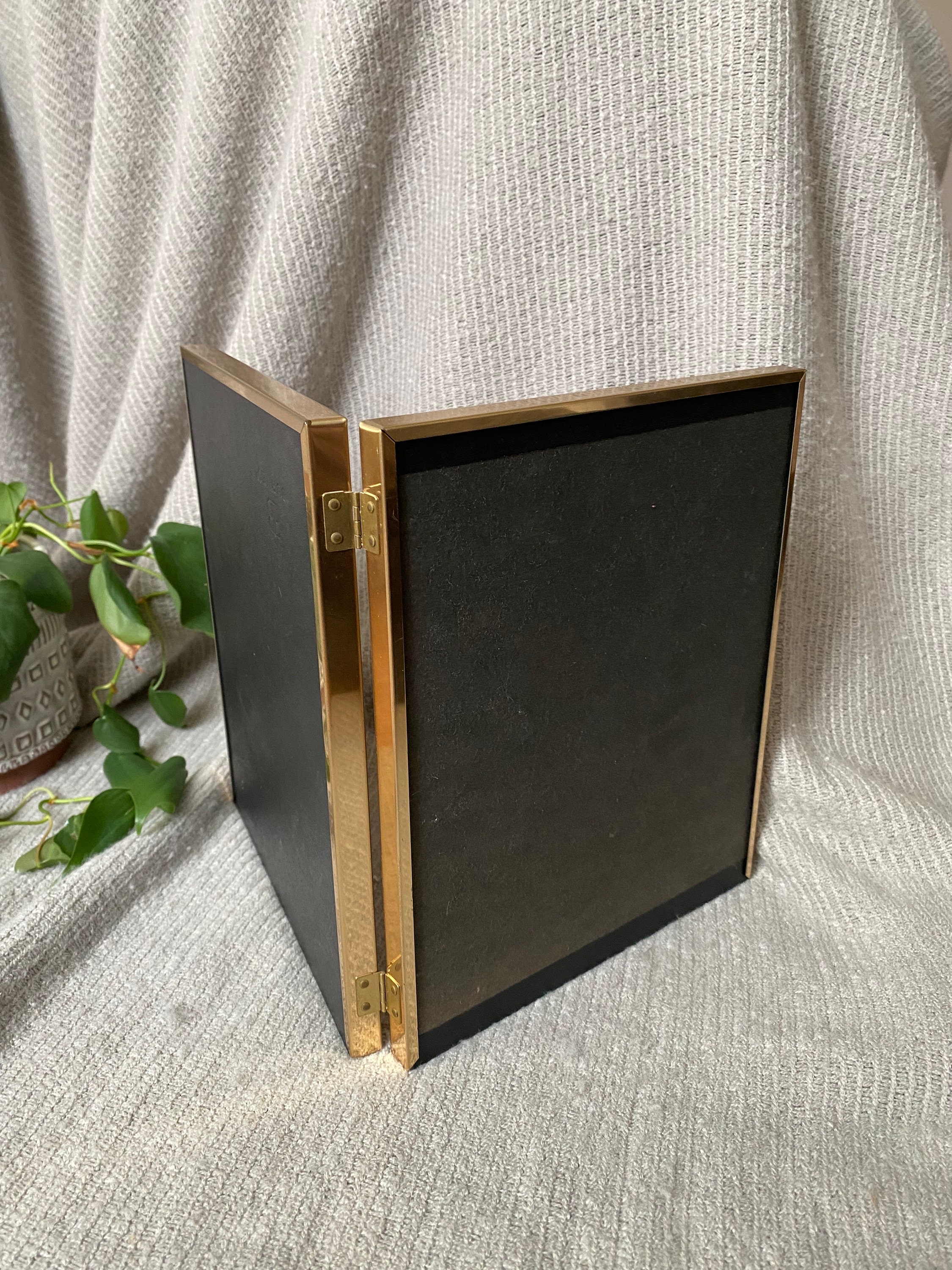 Vintage Solid Brass Frame 8x10 Bi-fold Table Frame - Etsy