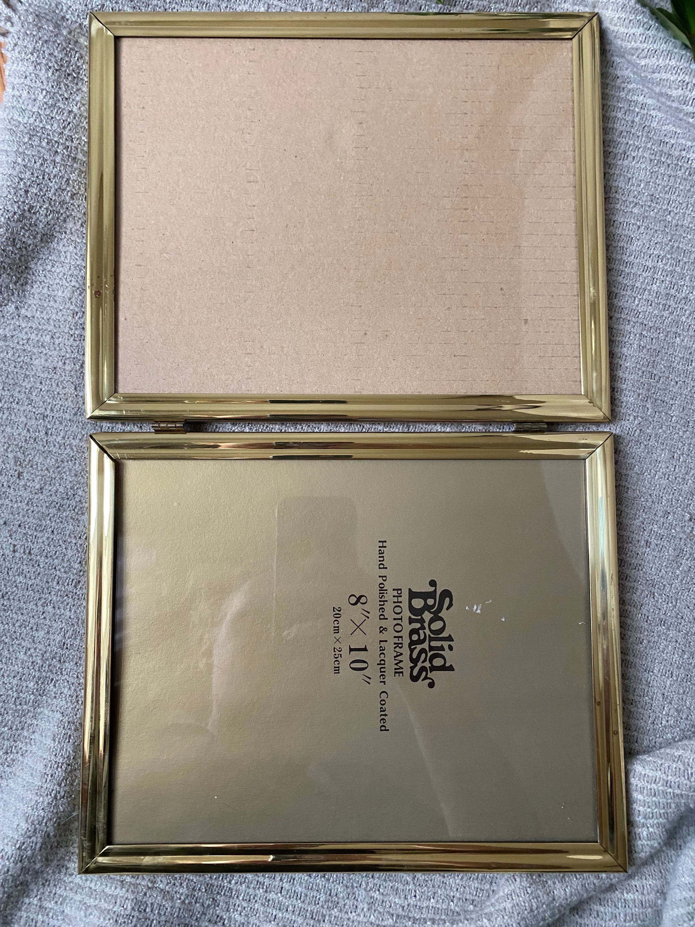 Vintage Solid Brass Frame | 8x10 | Bi-fold - Etsy