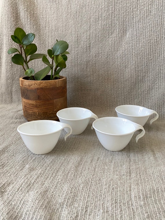 Vintage Corelle by Corning White Glass Coffee Mug Milk - Etsy