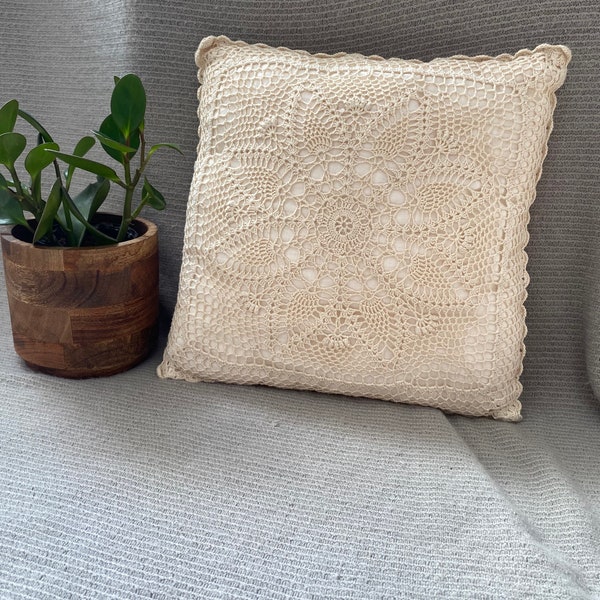 Doily Pillow - Etsy