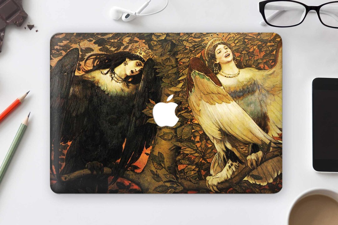 Sirin and Alkonost MacBook Pro 14 Hard Case MacBook M1 Case Viktor ...