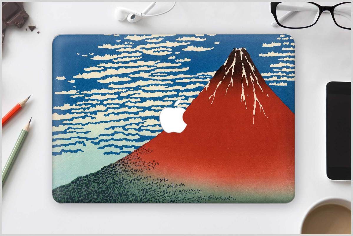 Red Fuji Macbook Pro 15 2019 Case Macbook Air 13 Case Hokusai - Etsy