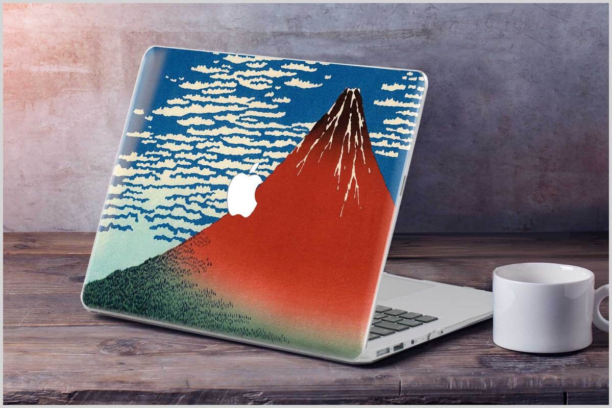Red Fuji Macbook Pro 15 2019 Case Macbook Air 13 Case Hokusai - Etsy