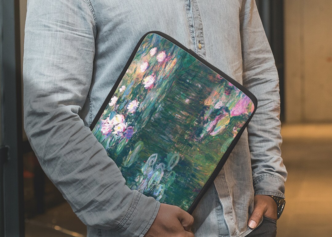 Claude Monet water Lilies Art Laptop Sleeve 13 / 15 / 12 Neoprene ...