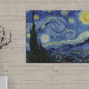 The Starry Night Panels Picture Wall Art Home Decoration | Etsy