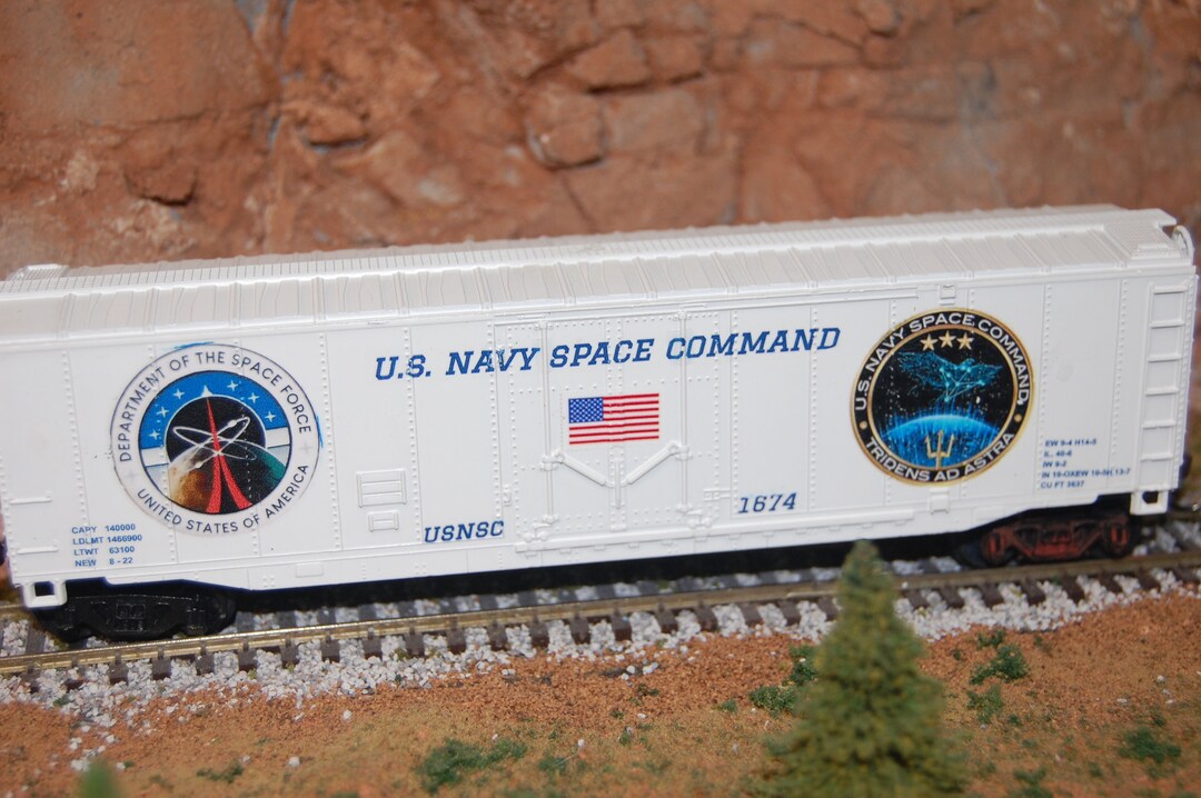 HO Scale US Navy Space Command Box Car - Etsy