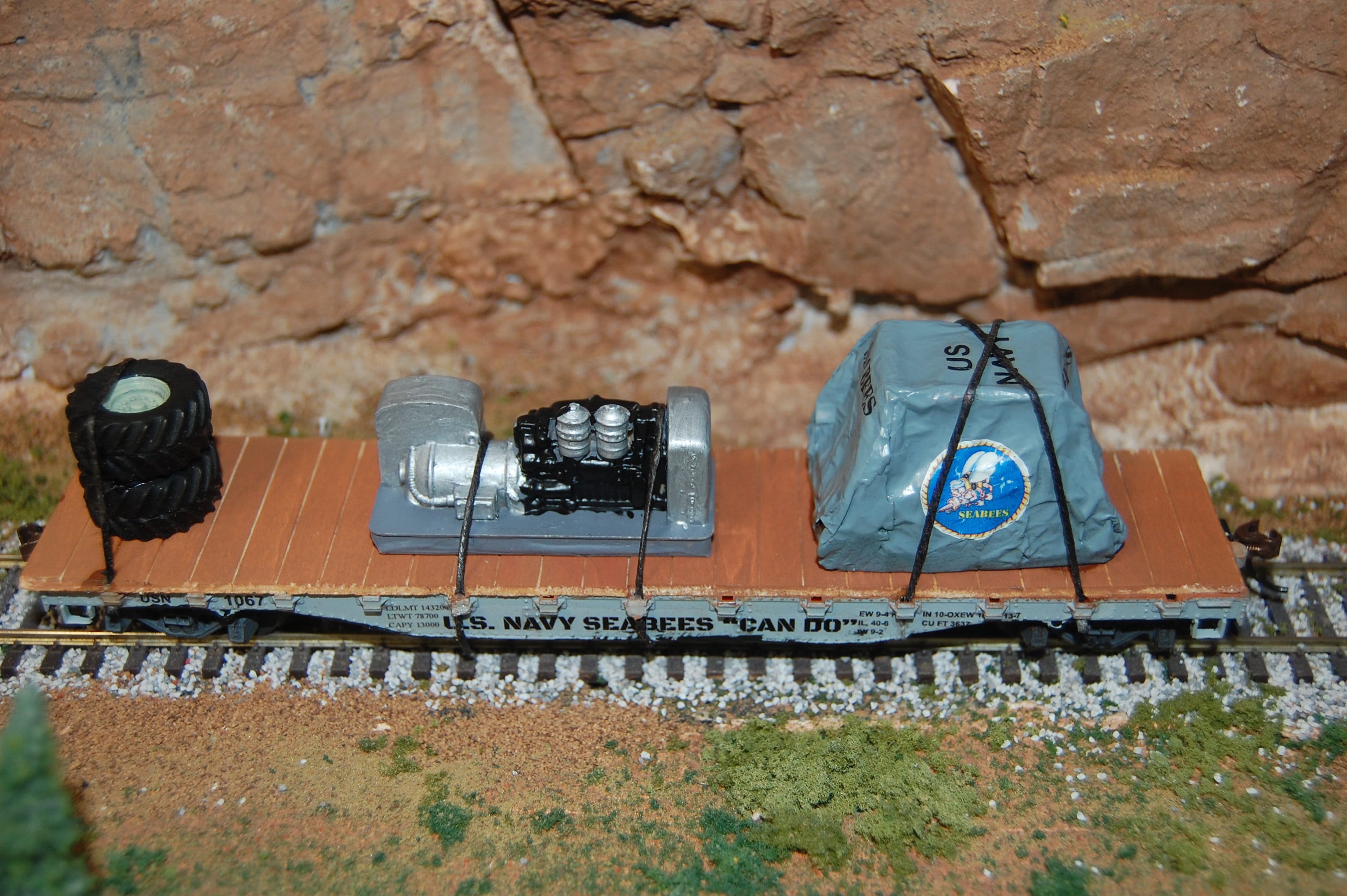 HO Scale US Navy Flatcar W/load - Etsy