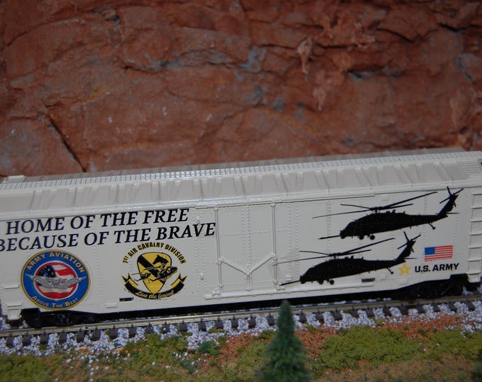 HO Scale US Army "home of the Brave" Box Car. - Etsy