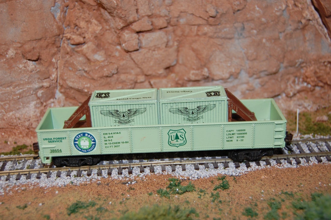 HO Scale US Fire Service Gondola Car W/air Service Crates. - Etsy