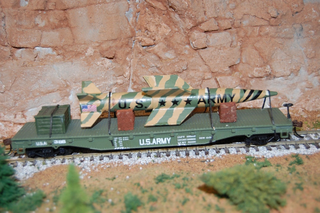HO Scale US Army Flatcar W/missile. - Etsy