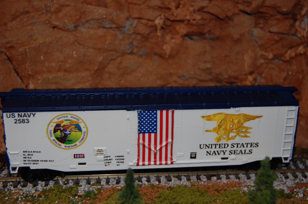 HO Scale US Navy Seals Box Car. - Etsy