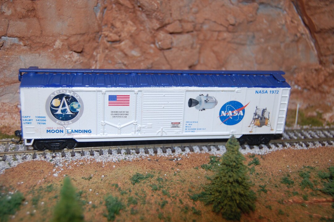 HO Scale NASA Moon Landing Box Car - Etsy
