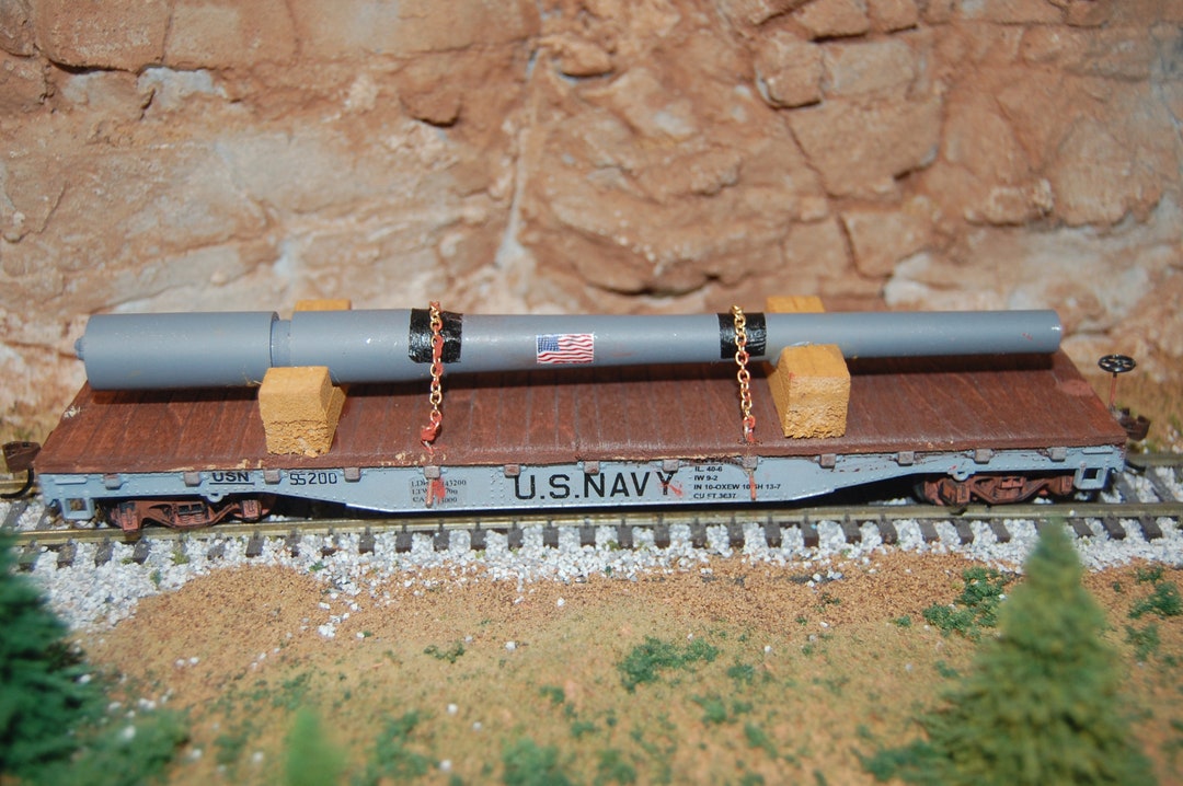 HO Scale US Navy Flat Cat W/ Gun Barrel. - Etsy