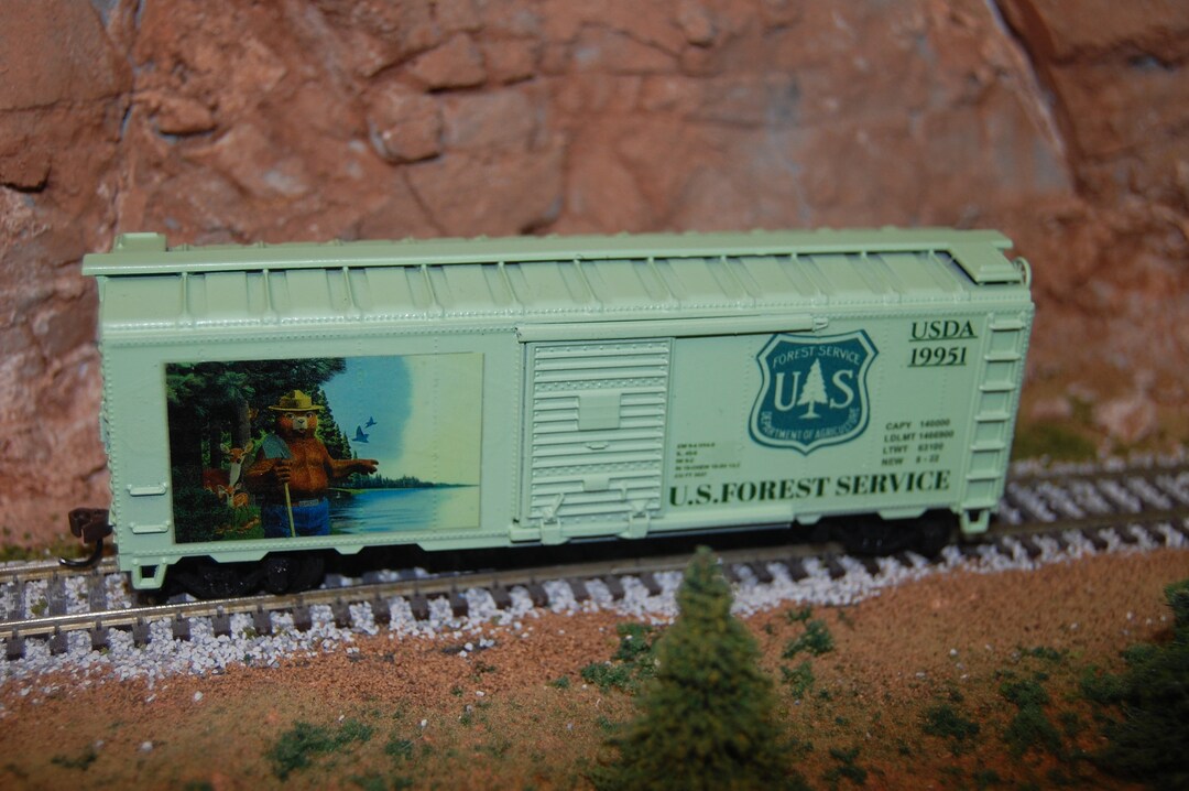 HO Scale US Fire Service Box Car Smokey Bear - Etsy