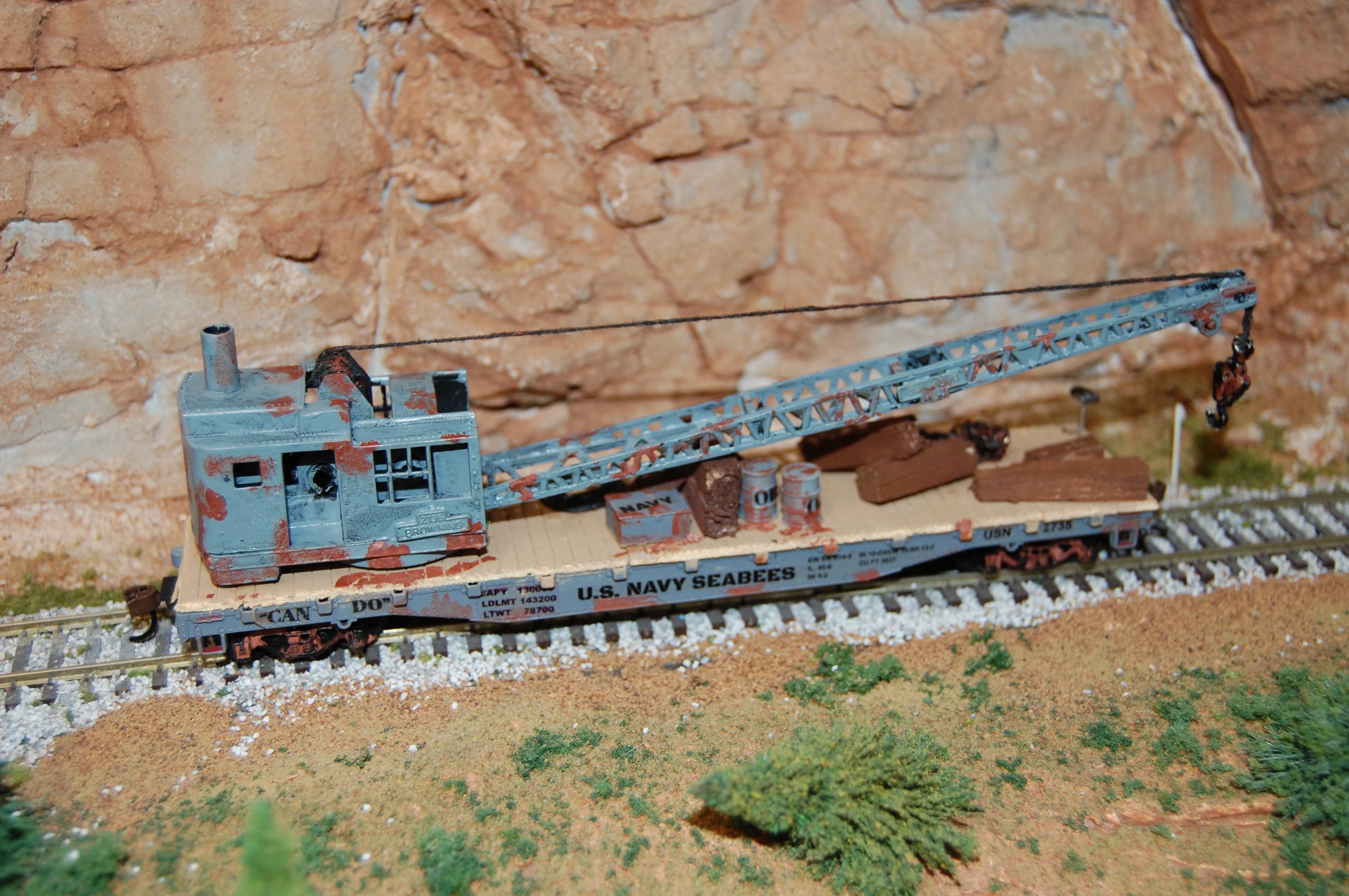 HO Scale US Navy See Bees Flatcar W/crane - Etsy