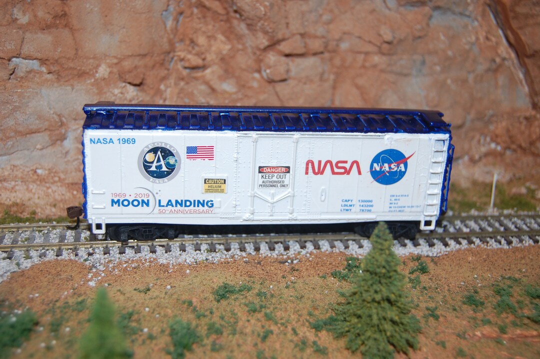 HO Scale NASA Apollo Moon Landing Box Car - Etsy