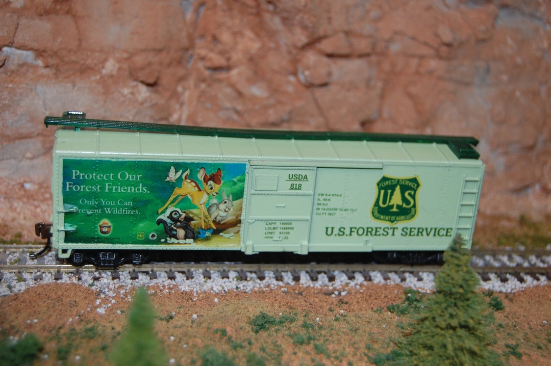 HO Scale US Fire Service Boxcar Smoky Bear - Etsy