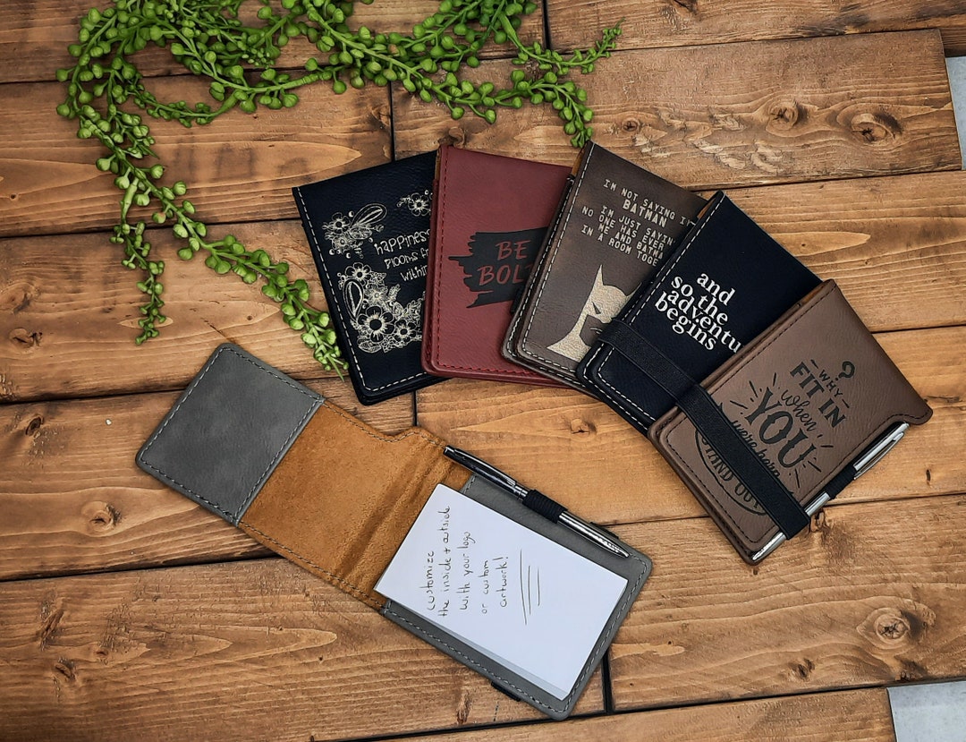 Custom Note Pad Choose Your Color Personalized Journal Laser Engraved ...