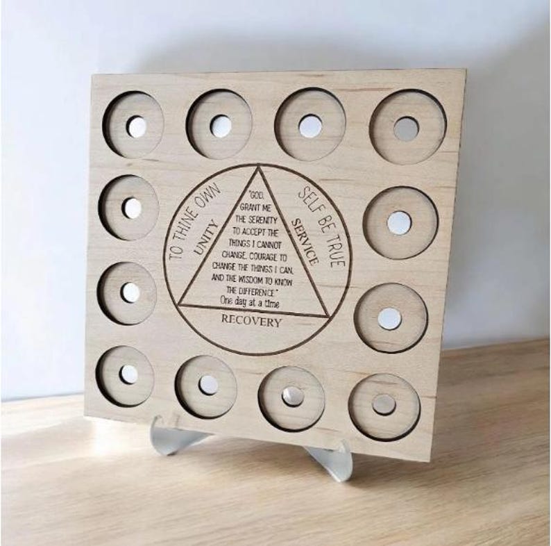 Personalised Recovery Token Display, Recovery Tokens,personalized ...