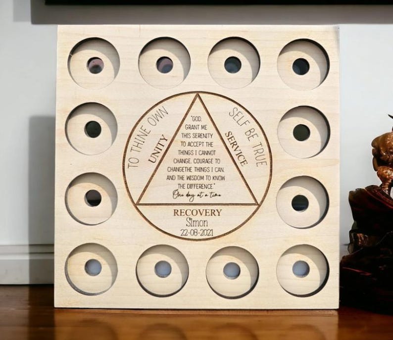 Personalised Recovery Token Display, Recovery Tokens,personalized ...