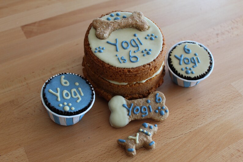Dog Birthday Boy Cake and Pupcakes - Etsy UK