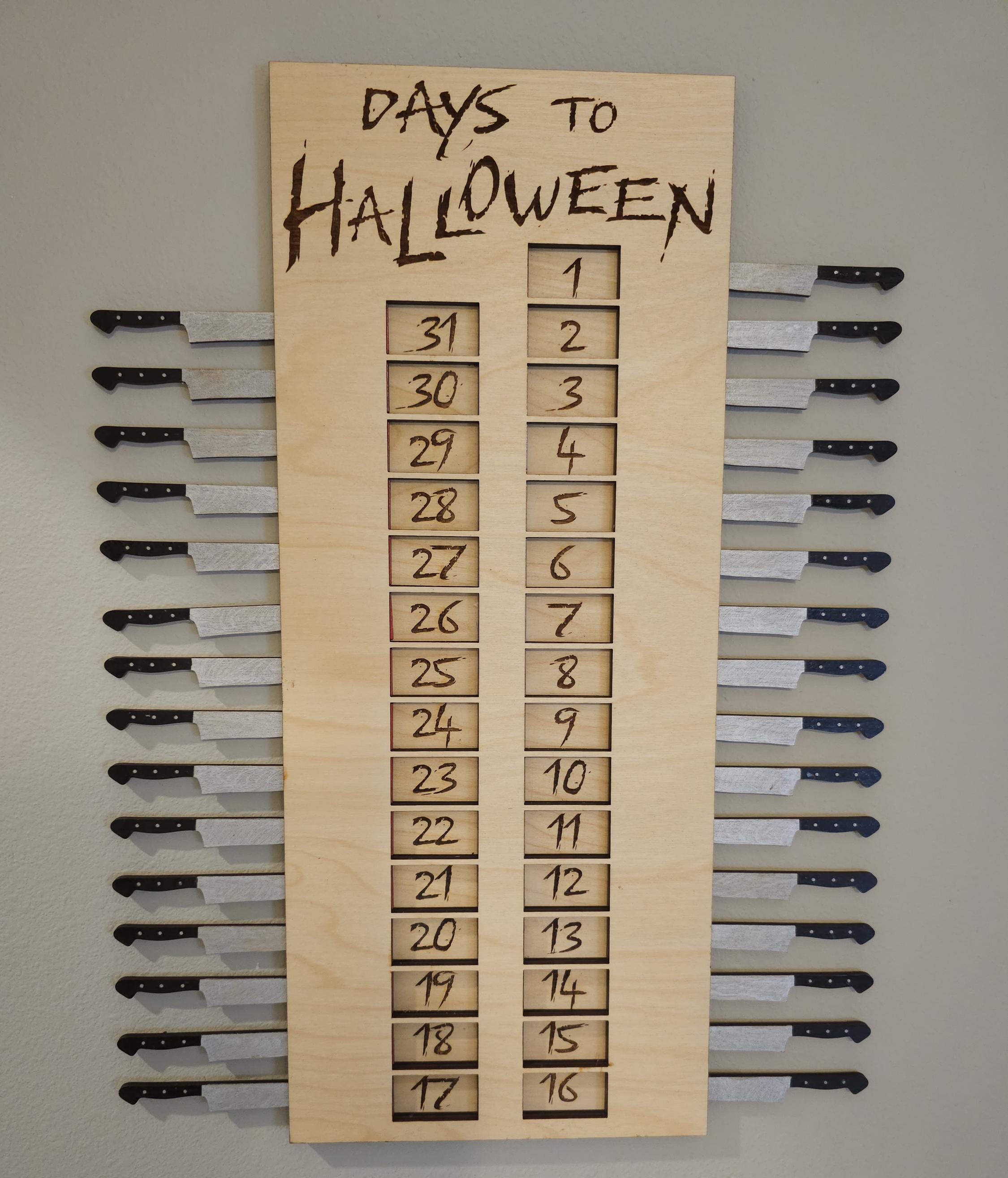 Countdown to Halloween Advent Calendar - Etsy