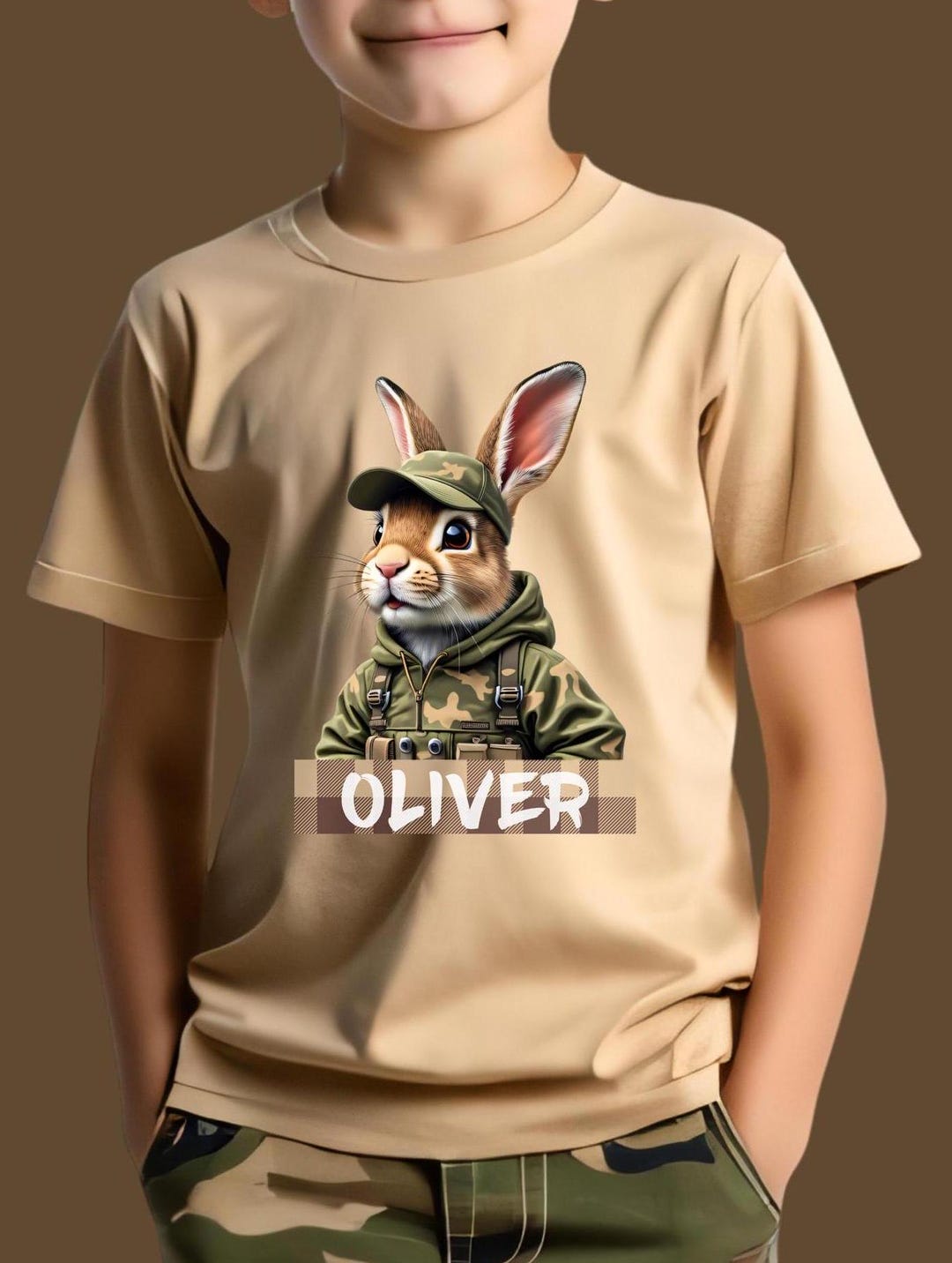 Camo Camouflage Bunny Png, Camo Easter Png, Personalized Boys Name ...