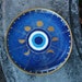 Evil Eye Decorative Plate, Moon Phase Wall Art, Luna Small Wall Decor ...