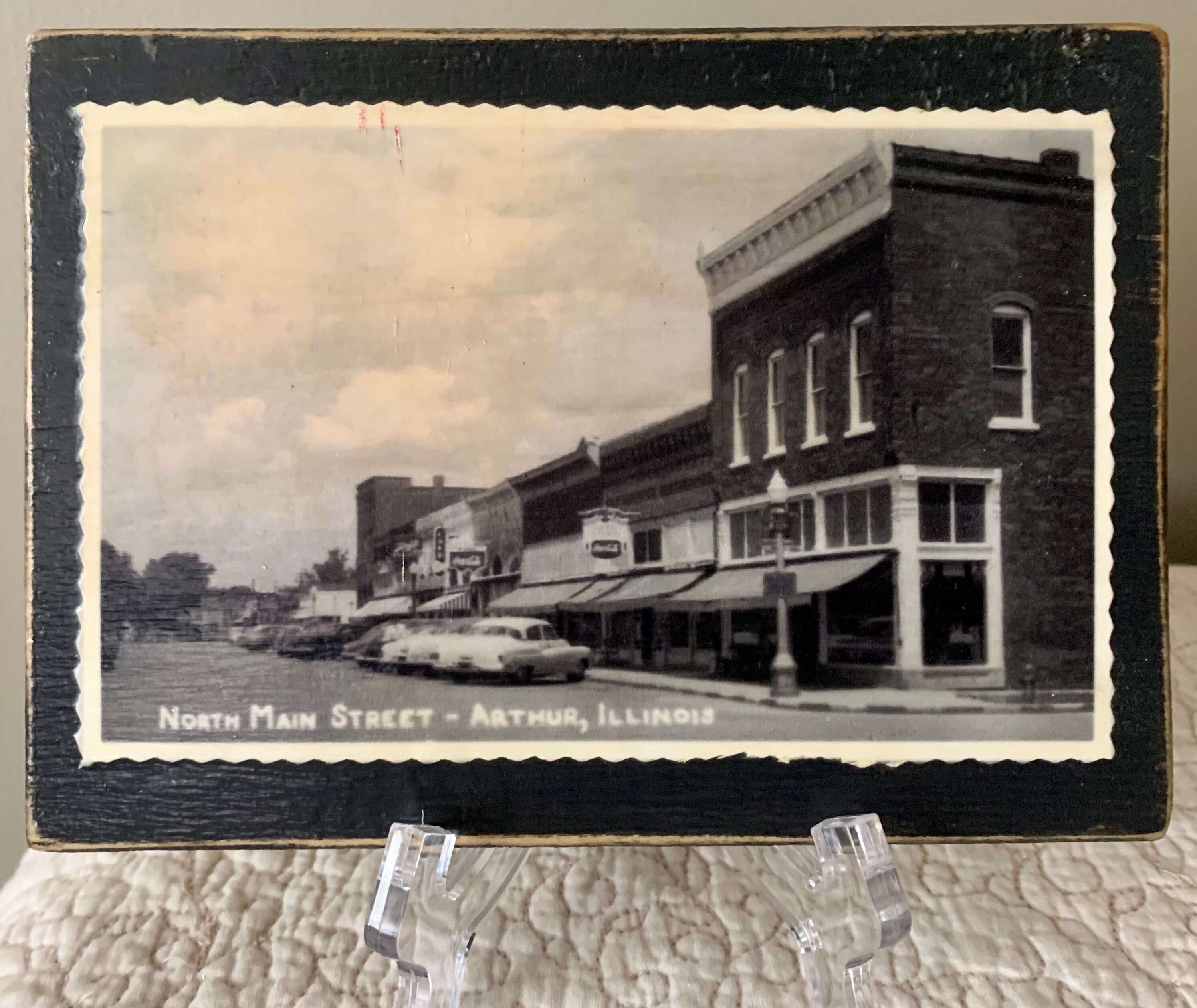Arthur Illinois IL ILL Wood Block Main Street North Postcard | Etsy