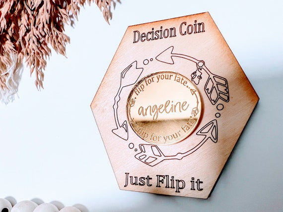 Decision Coin Flip Challenge Good Luck Coin Novelty - Etsy