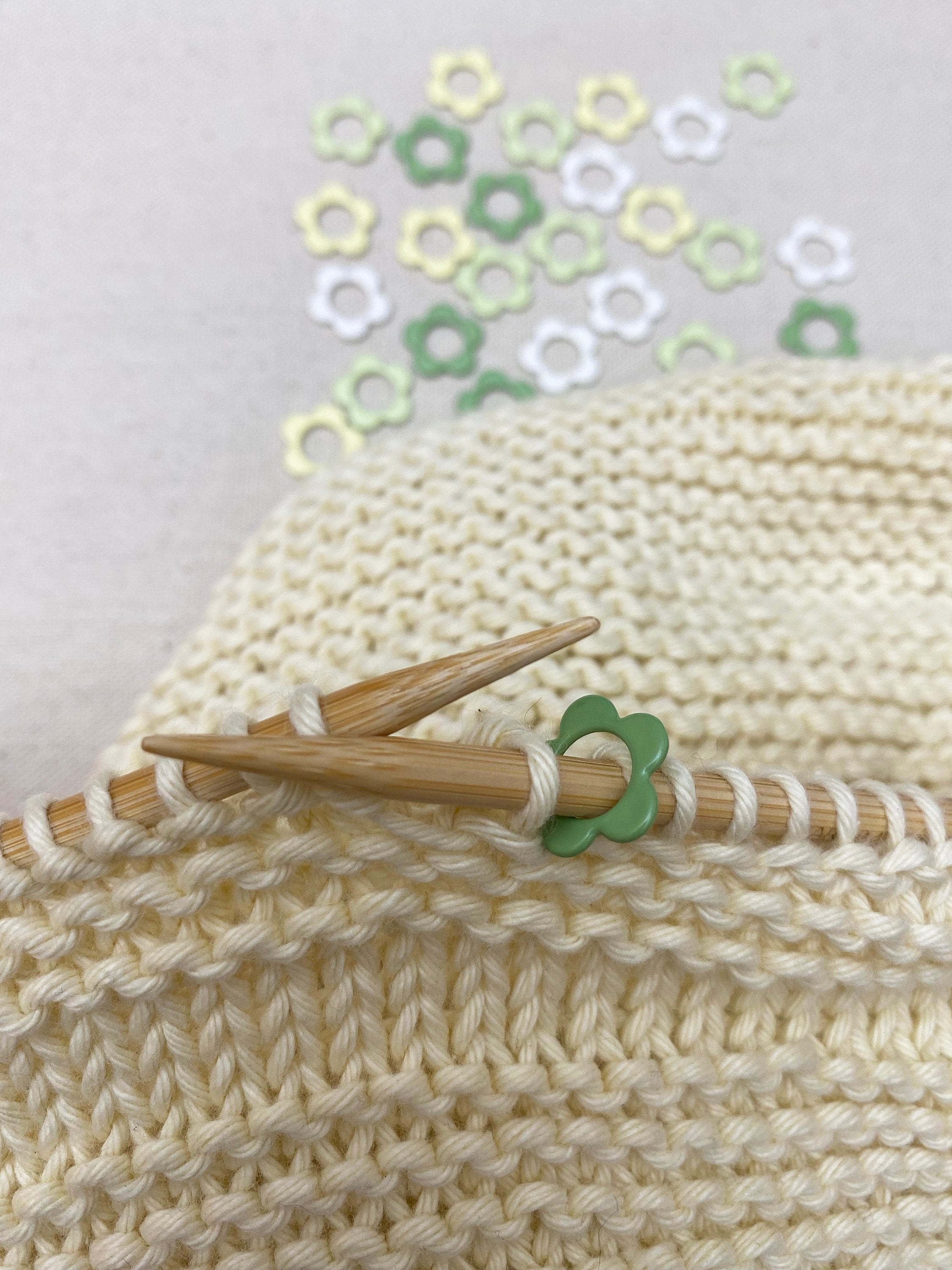 Large Flower Stitch Markers for Knitting Needles Set of 32 - Etsy