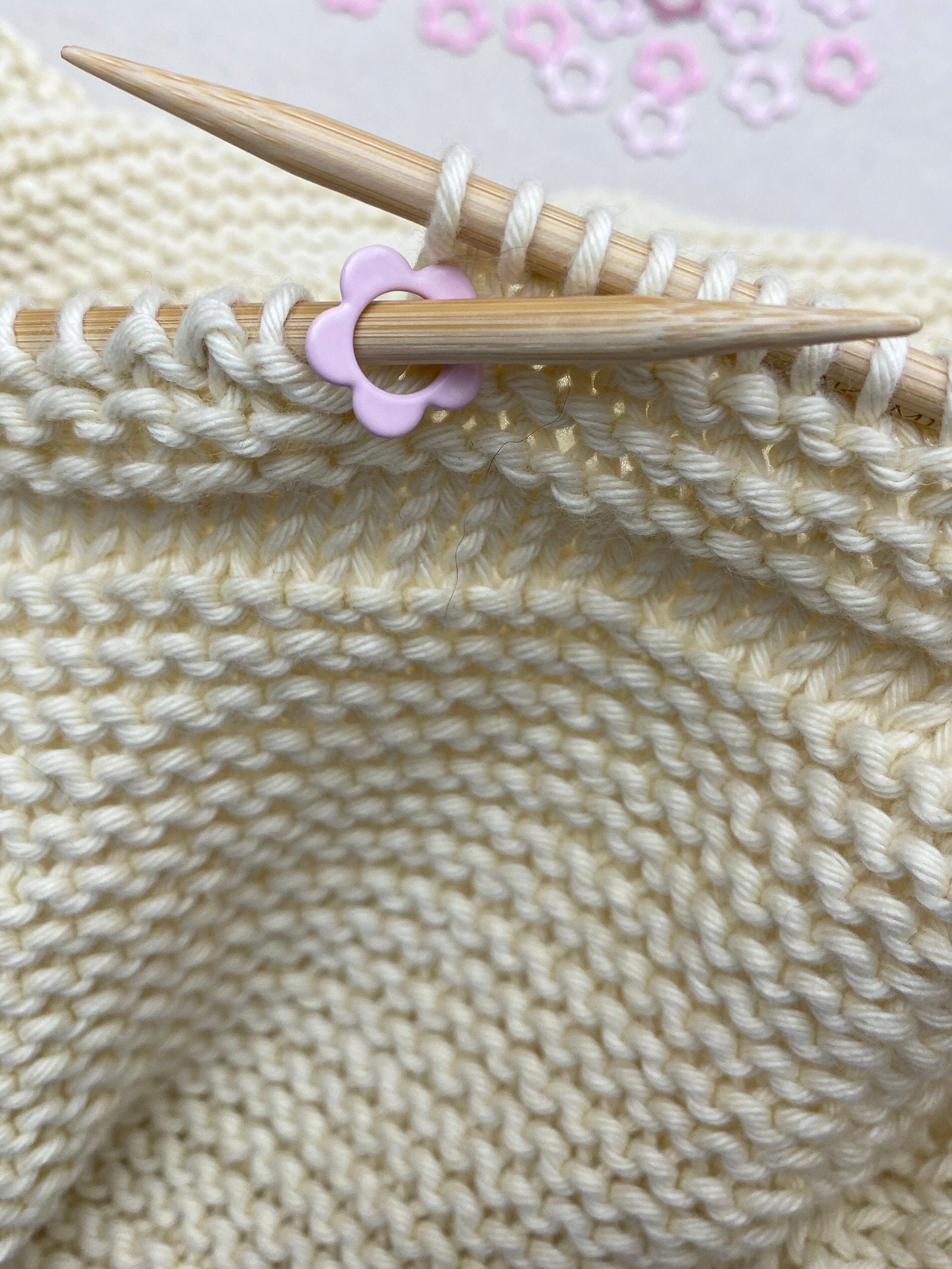 Large Flower Stitch Markers for Knitting Needles Set of 32 - Etsy