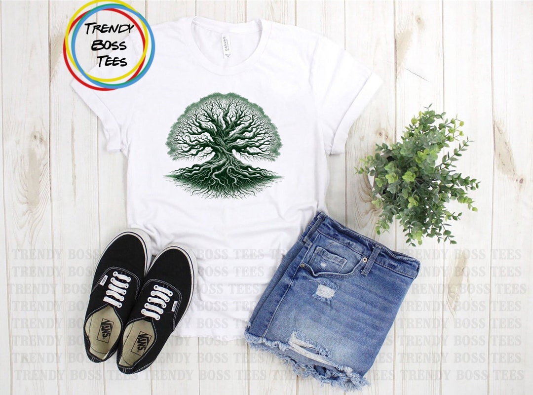 Gnarled Tree Unisex Shirt | Tree of Life Tshirt | Men's Graphic Tee ...