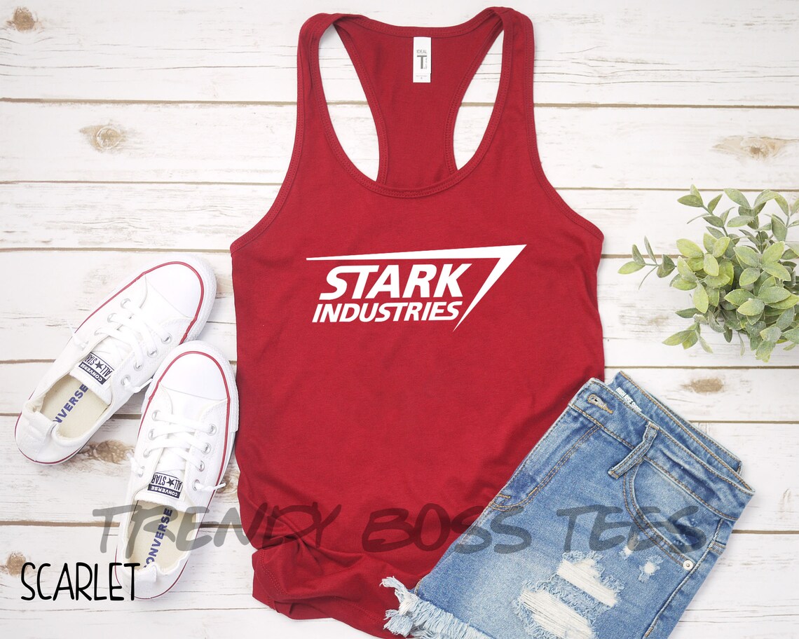 Stark Industries Womens Racerback Tank Marvel Universe Stark - Etsy
