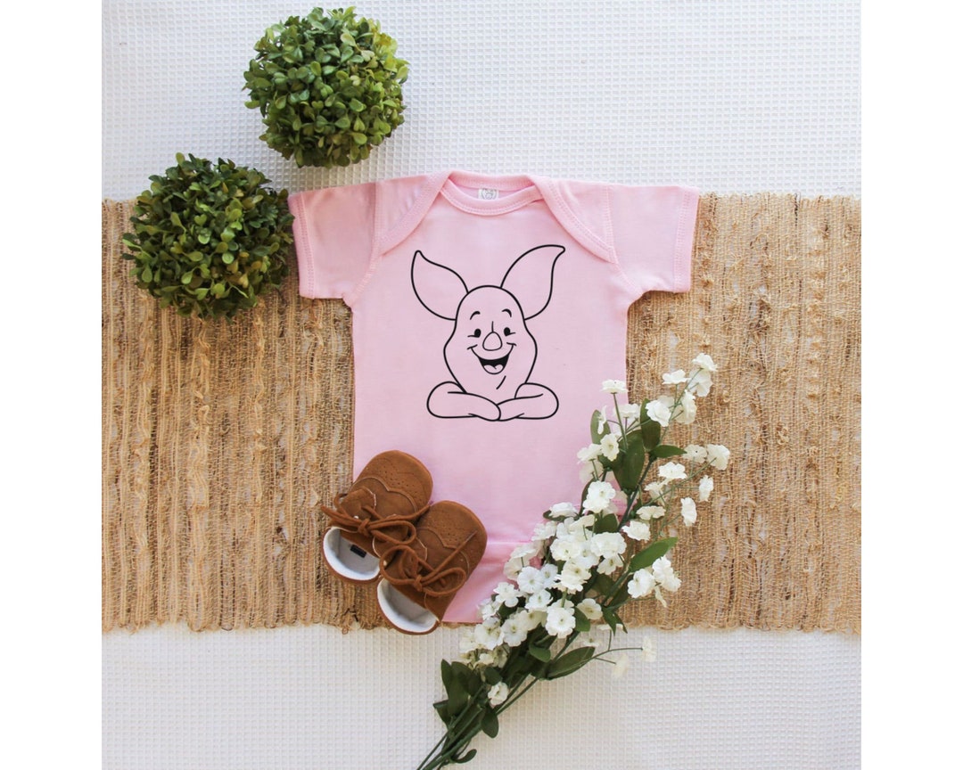 Baby Piglet Pose Outline Infant Bodysuit | Disney Winnie the Pooh ...