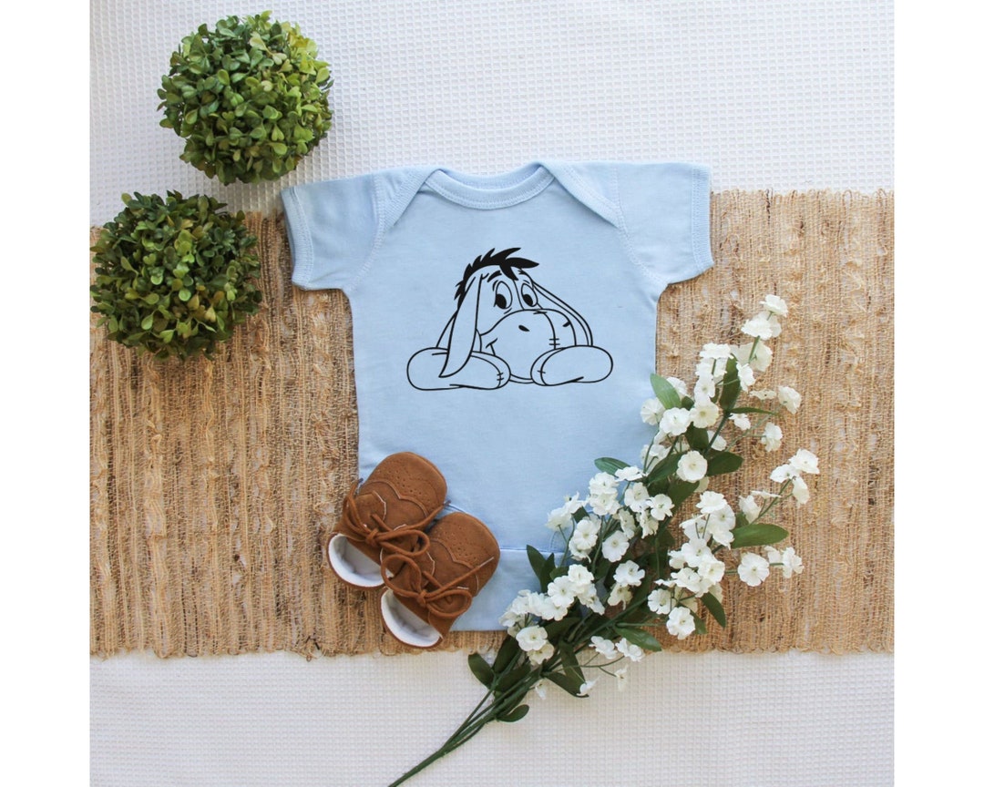 Baby Eeyore Pose Outline Infant Bodysuit | Disney Winnie the Pooh ...